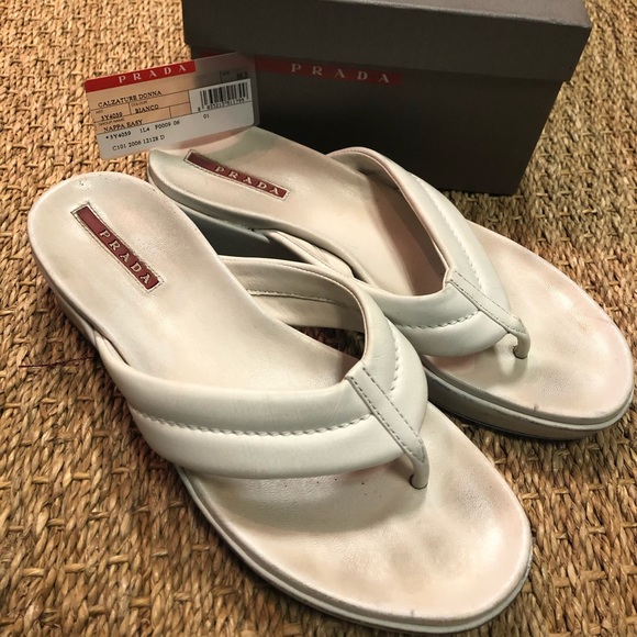 Prada | Shoes | Prada Flip Plops | Poshmark